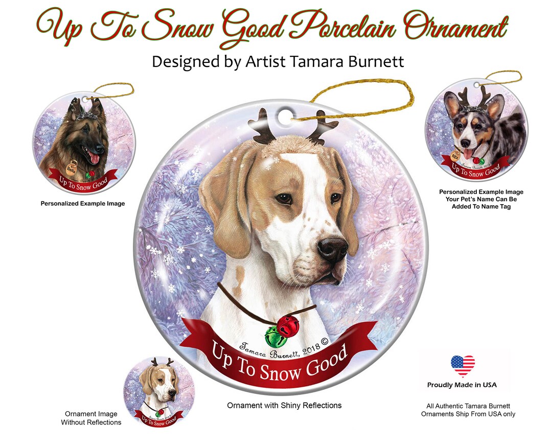 English Pointer Lemon/white up to Snow Good Ornament - Etsy
