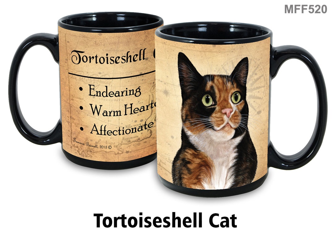 Tortoiseshell Cat 15 Oz Coffee Mug - My Faithful Friend - Etsy