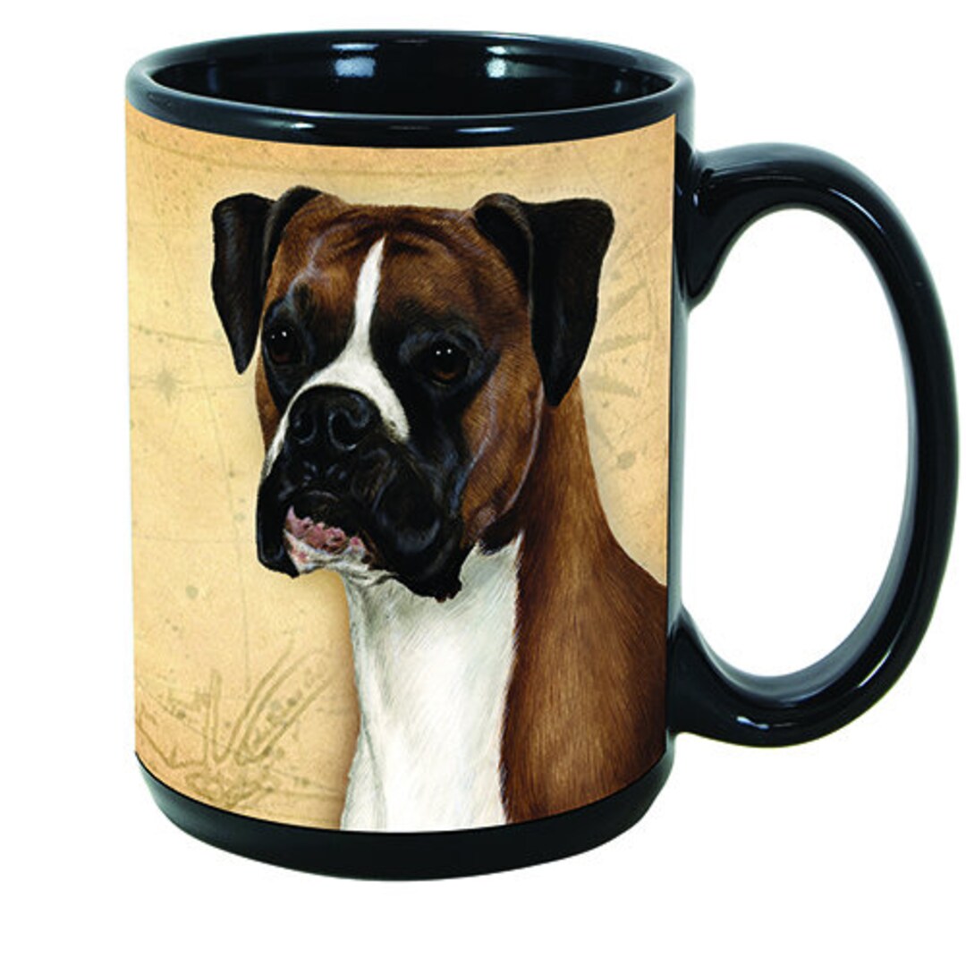 Boxer (uncropped) 15 Oz Coffee Mug - My Faithful Friend - Etsy