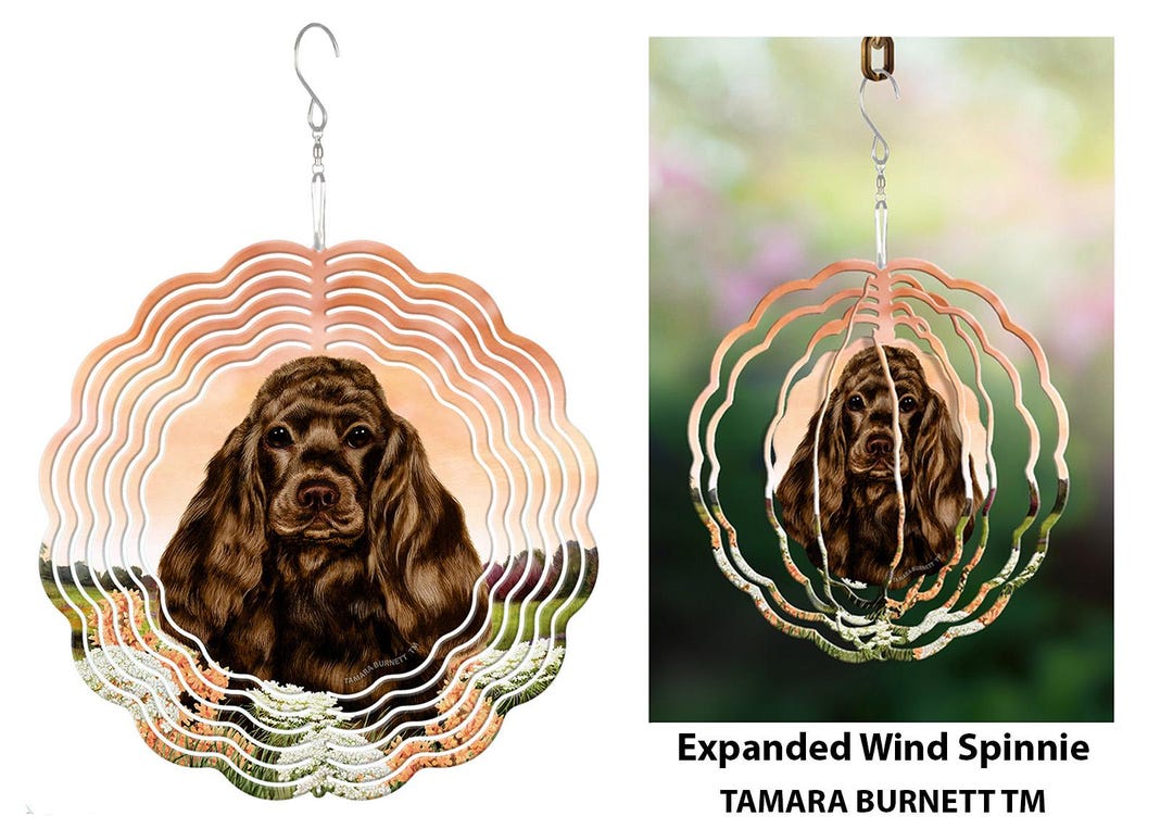 Cocker Spaniel Chocolate - Wind Spinner - Etsy