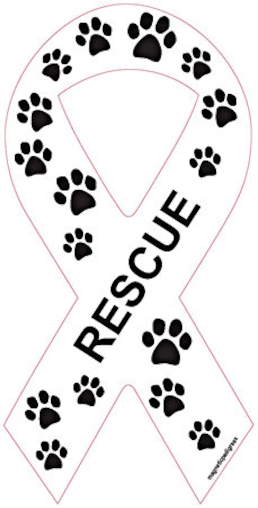 Rescue Ribbon Car Magnet - Packaged by Persons With Disabilities - Etsy