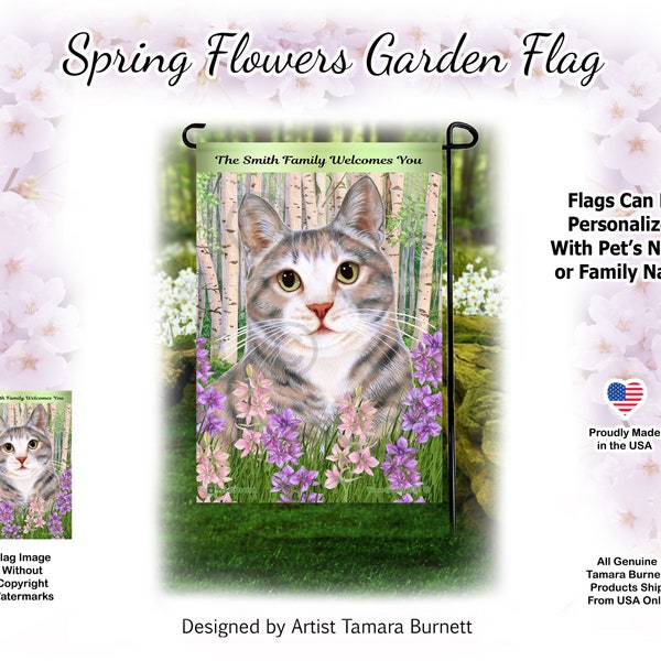 Tortoiseshell Cat Garden Flag - Etsy
