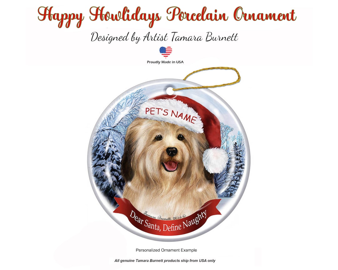 Havanese - Santa Hat Christmas Ornament - Etsy
