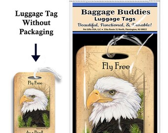 Eagle Luggage Tag - Etsy