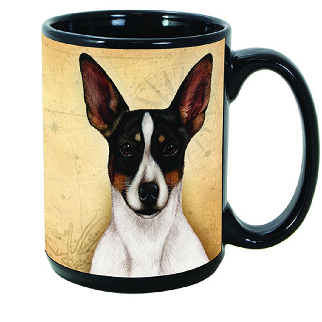 Rat Terrier (tri Cropped) 15 Oz Coffee Mug - My Faithful Friend - Etsy