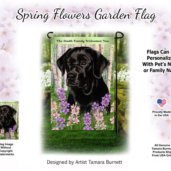 Black Lab House Flag - Etsy