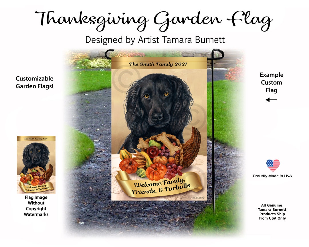 Boykin Spaniel Black Thanksgiving ( Can Personalize With Pet or Family ...