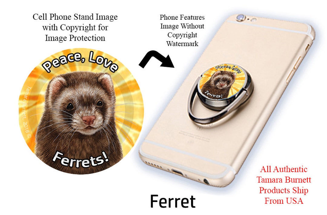 Phone Stand Ferret Critter Pet Phone Stands - Etsy