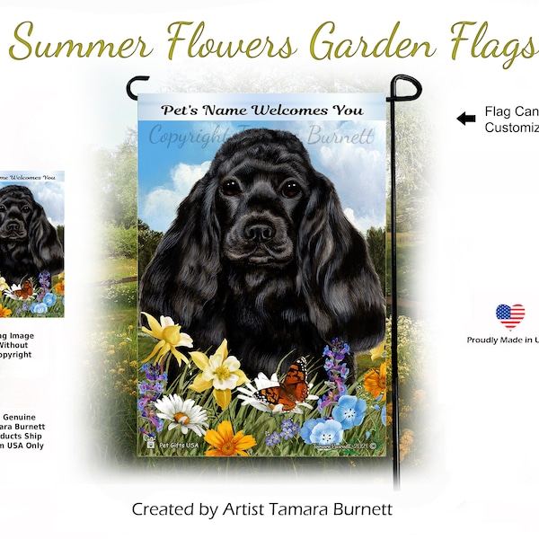 Cocker Spaniel Garden Flag - Etsy