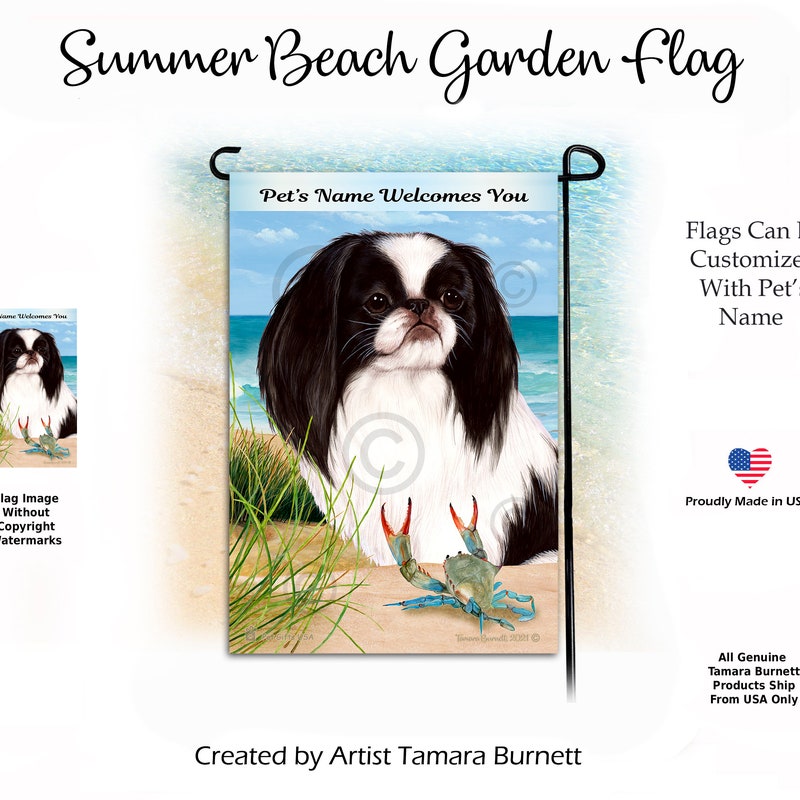 Japanese Chin Garden Flag - Etsy