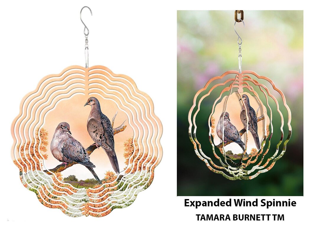 Mourning Doves - Wind Spinner - Etsy