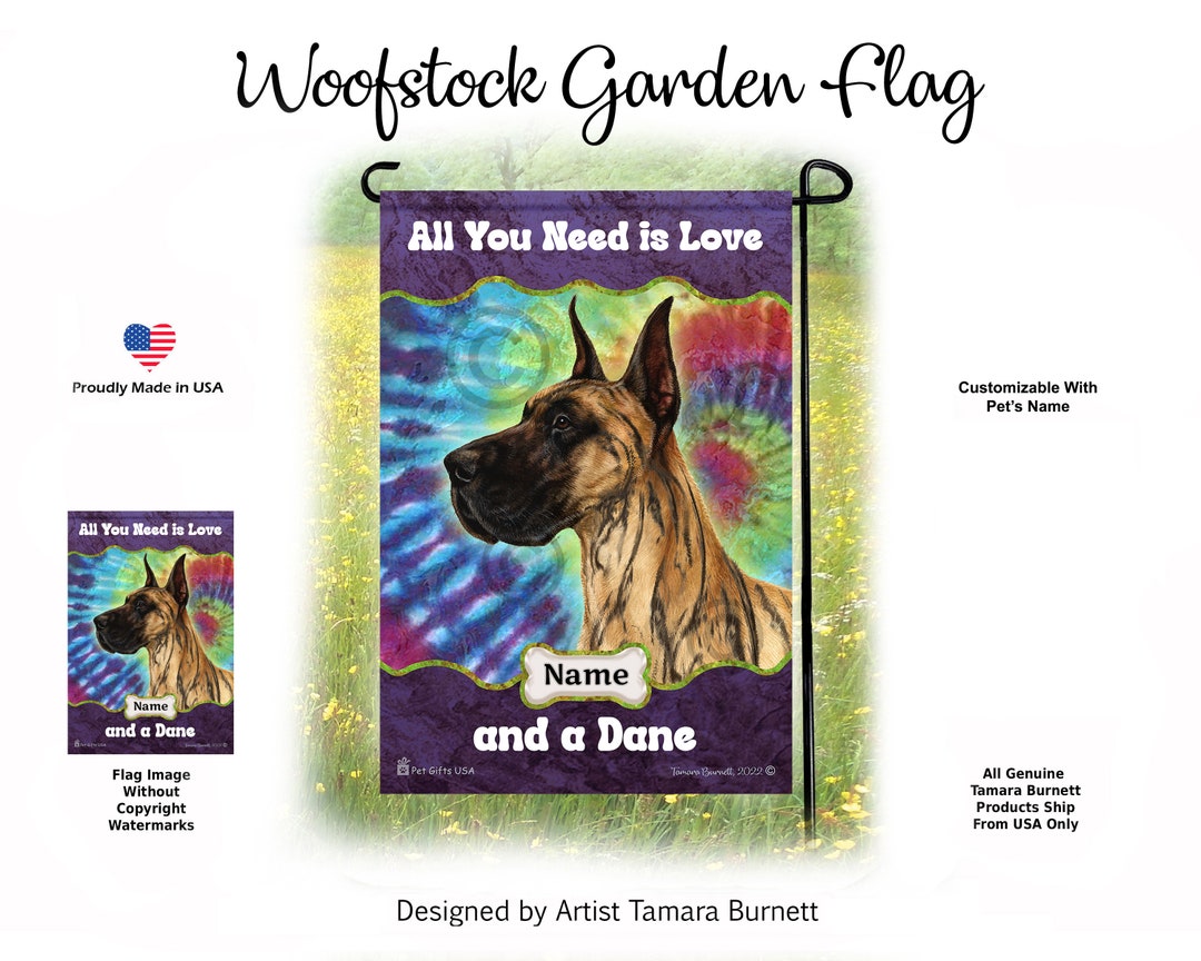 All You Need is Love and a Great Dane Brindle Cropped - Woofstock ...