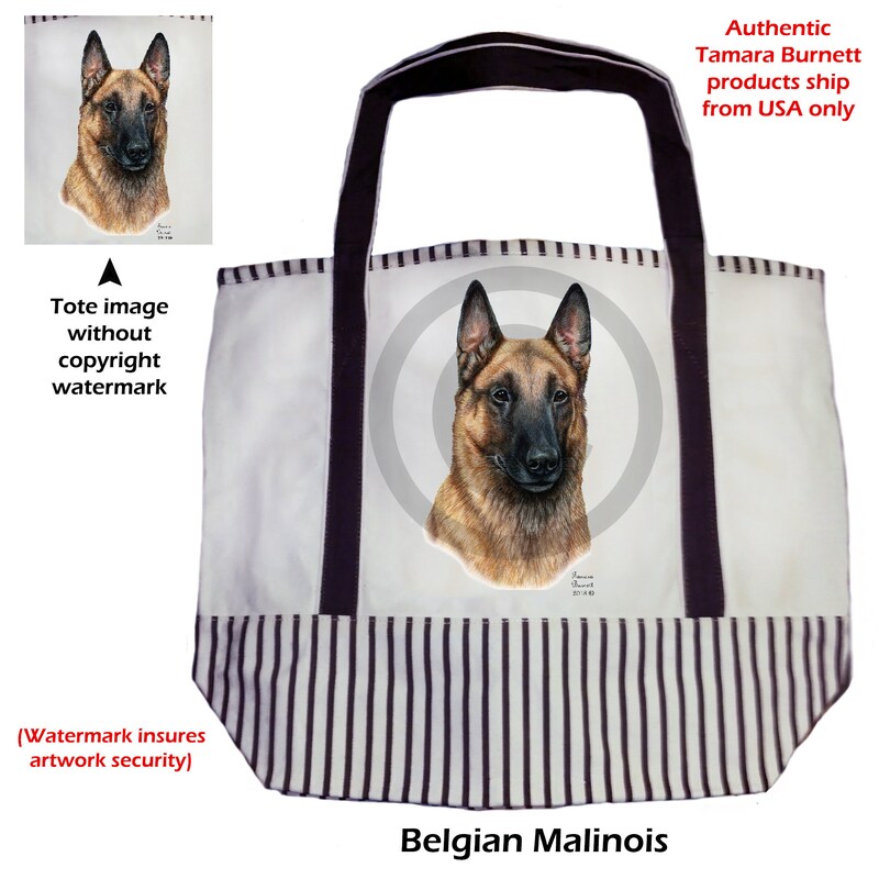 Tote Bag Belgian Malinois - Etsy
