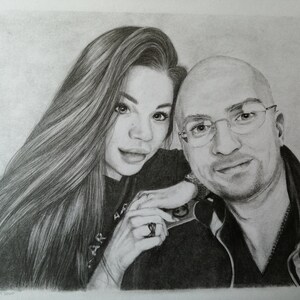 Original Bespoke Portrait Drawing of You or Loved Ones. - Etsy