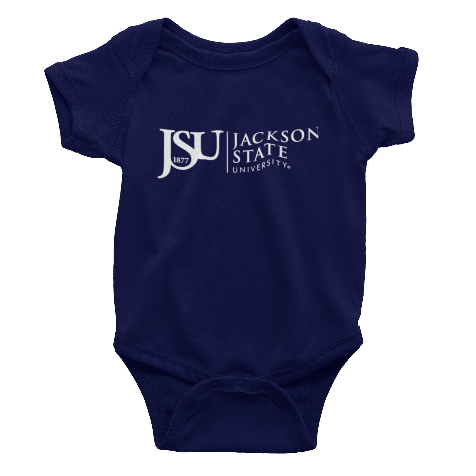 Jackson State Tigers White Side Floating JSU 1877 INFANT Short Sleeve ...