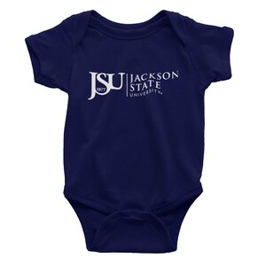 Jackson State Tigers White Side Floating JSU 1877 INFANT Short Sleeve ...