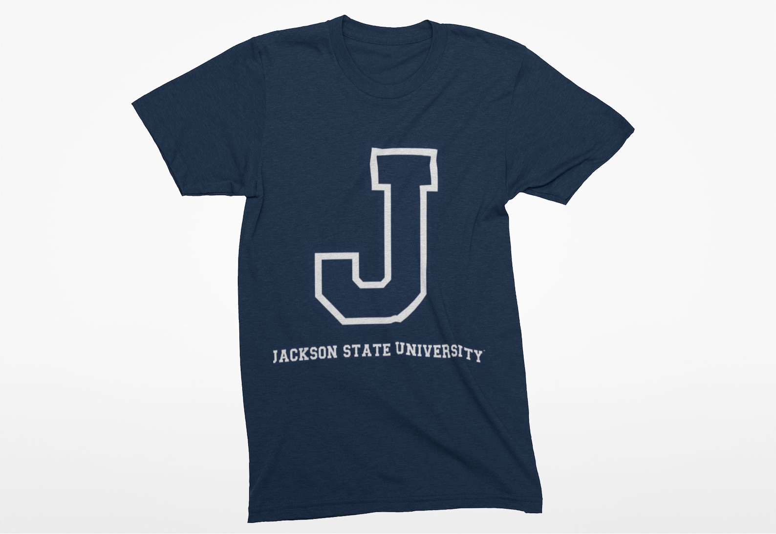 Jackson State University Tigers Blue and White J Short Sleeve T-shirt ...