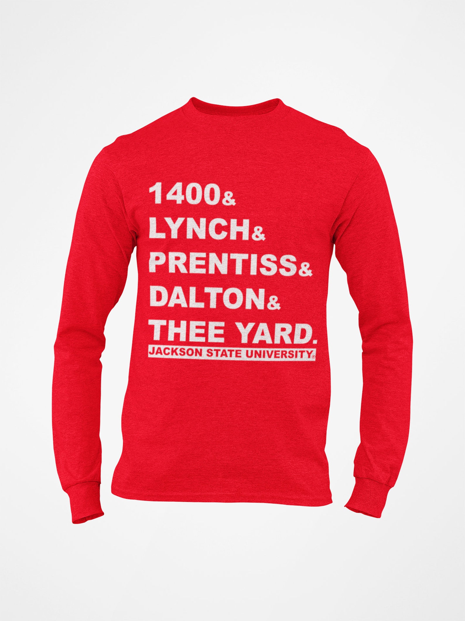 Jackson State Tigers Thee Block Long Sleeve T-shirt, JSU T-shirt, JSU ...