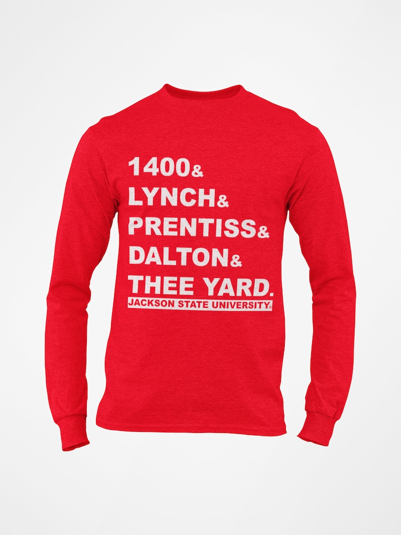 Jackson State Tigers Thee Block Long Sleeve T-shirt, JSU T-shirt, JSU ...