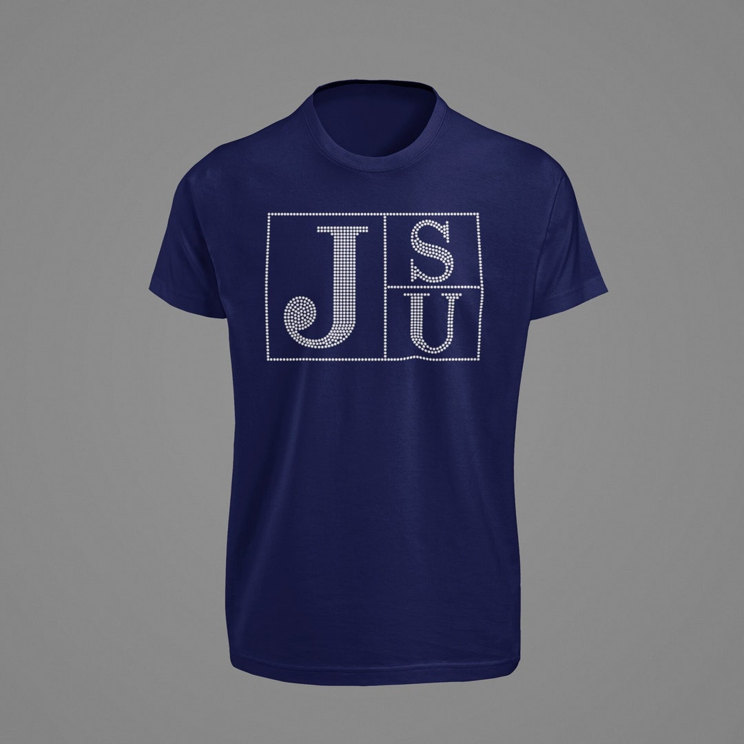 Jackson State University Tigers JSU Block Letter Rhinestone Short ...