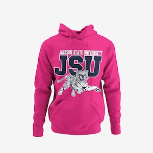 Jackson State Tigers Leaping Tiger Hoodie, JSU Tigers Hoodie, JSU ...