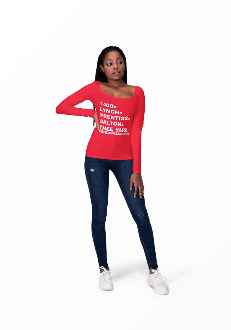 Jackson State Tigers Thee Block Long Sleeve T-shirt, JSU T-shirt, JSU ...