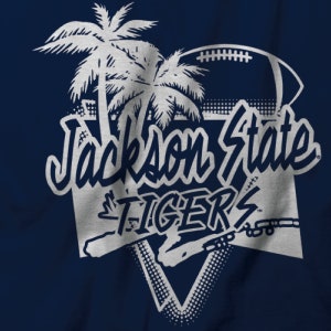 Jackson State University Tigers Miami Short Sleeve T-shirt | JSU ...