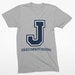 Jackson State University Tigers Blue and White J Short Sleeve T-shirt ...