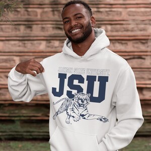 Jackson State Tigers Leaping Tiger Hoodie, JSU Tigers Hoodie, JSU ...