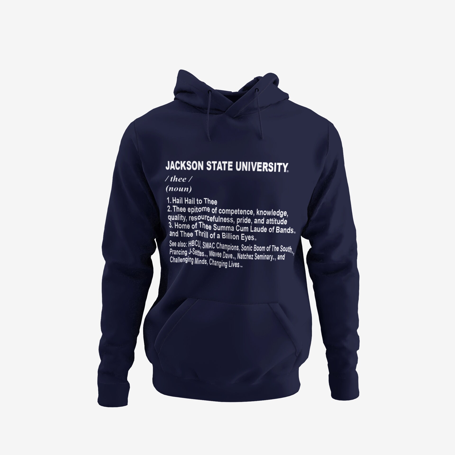 Jackson State Tigers Thee Definition Hoodie, JSU Hoodie, JSU Apparel ...