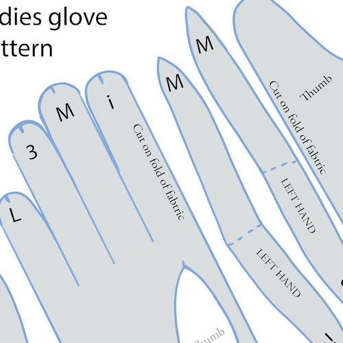 Glove Making Pattern Ladies Video Tutorial and - Etsy