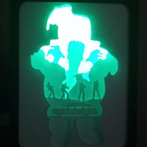 Ghostbusters-paper Cut Light Box LIMITED - Etsy