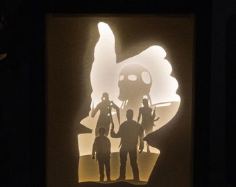 Mortal Kombat-paper Cut Light Box LIMITED - Etsy