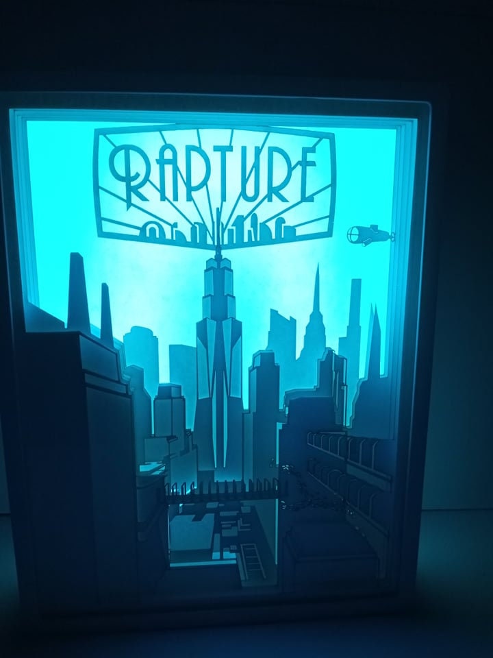 Bioshock-rapture Paper Cut Light Box LIMITED | Etsy
