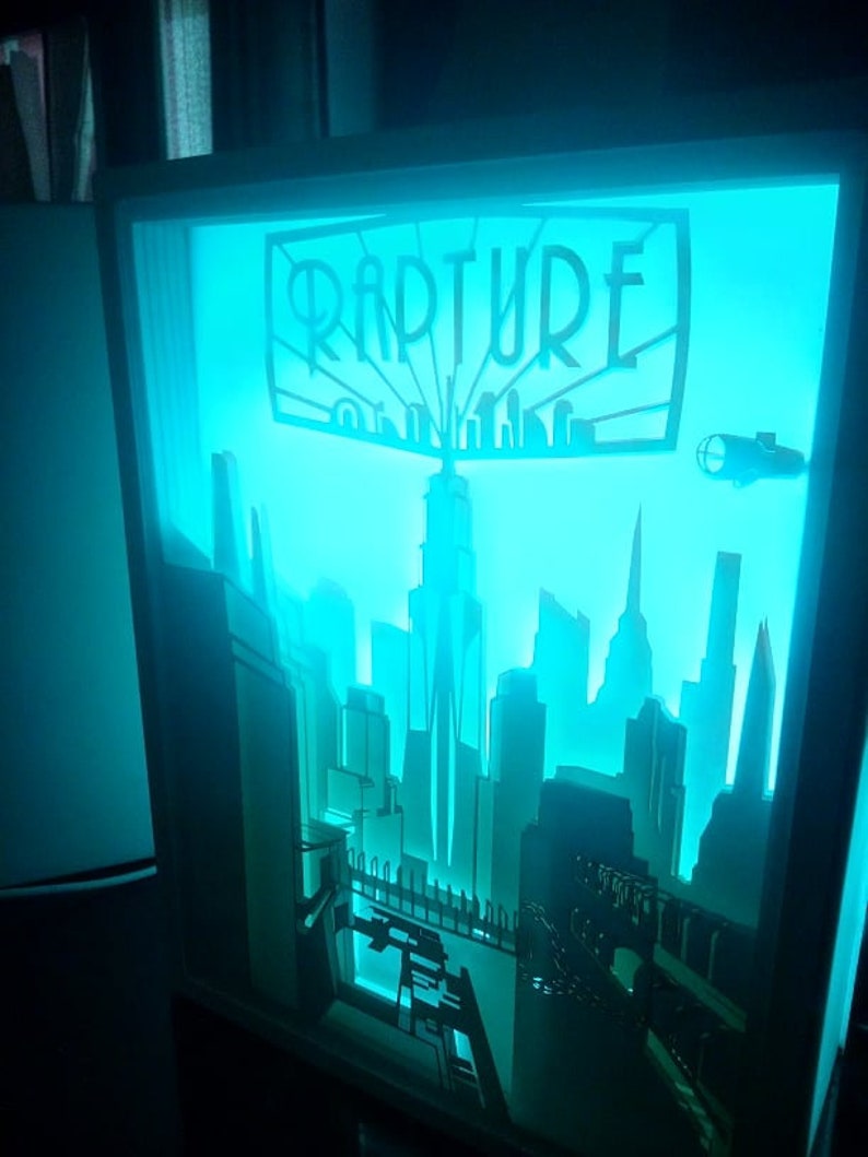 Bioshock-rapture Paper Cut Light Box LIMITED - Etsy