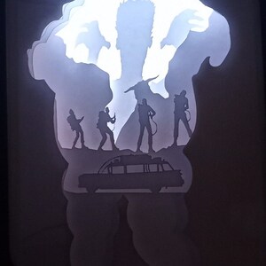 Ghostbusters-paper Cut Light Box LIMITED - Etsy