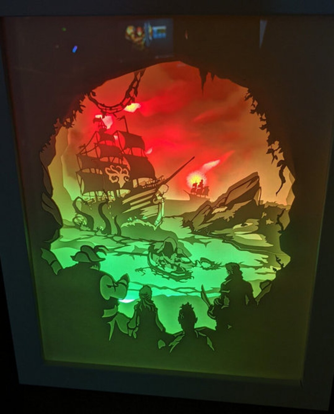 Sea of Thieves-Paper Cut Light Box LIMITED - Etsy Portugal