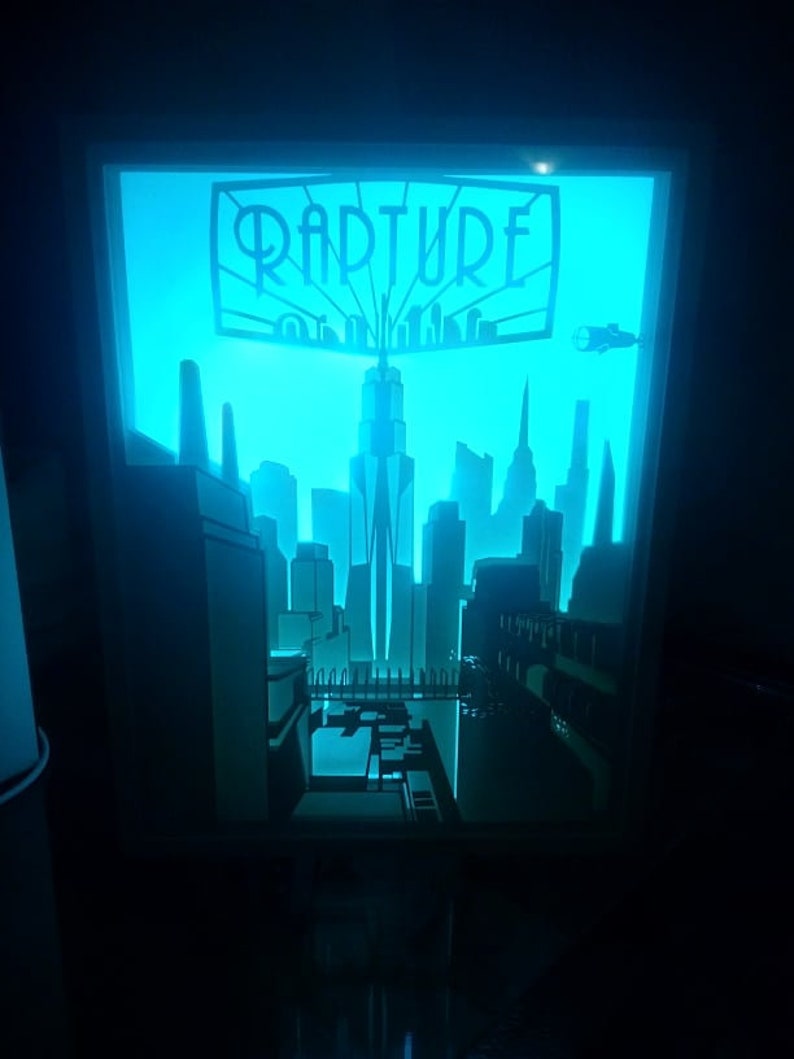 Bioshock-rapture Paper Cut Light Box LIMITED - Etsy