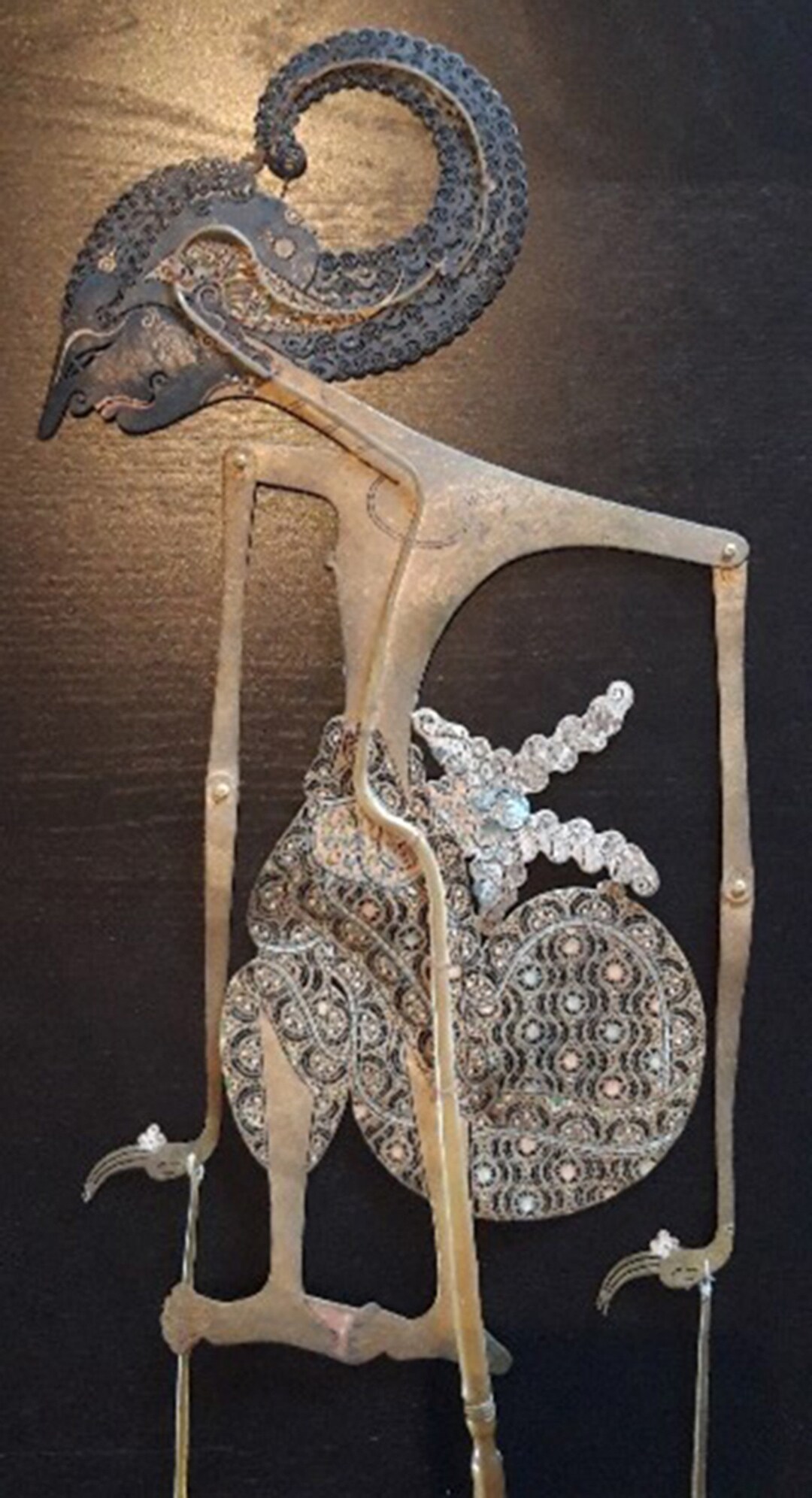 Exquisite Vintage Wayang Kulit Shadow Puppet Arjuna - Etsy