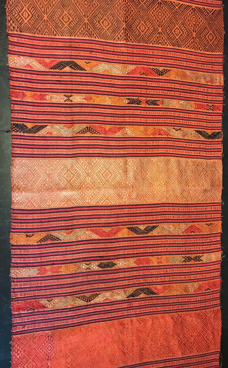 Authentic, Vintage Textile Pha Biang (ceremonial Shawl – Shoulder Cloth ...