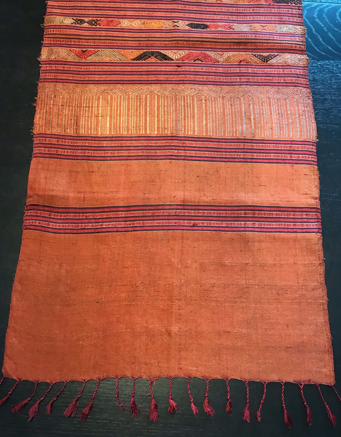 Authentic, Vintage Textile Pha Biang (ceremonial Shawl – Shoulder Cloth ...