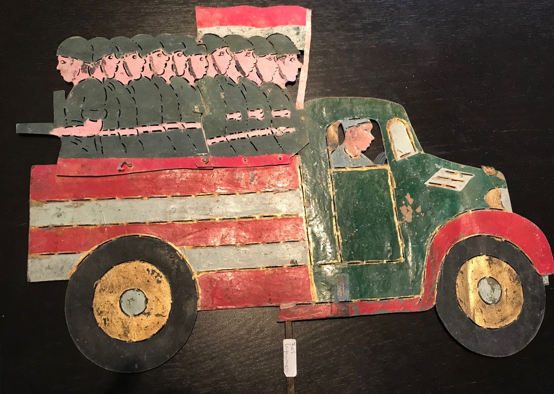 Authentic Rare Vintage Wayang Indonesian Army Truck - Etsy