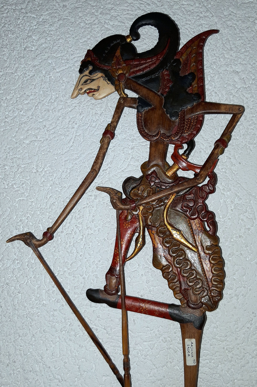 Vintage Wayang Klitik, Arjuna, Java, Indonesia - Etsy