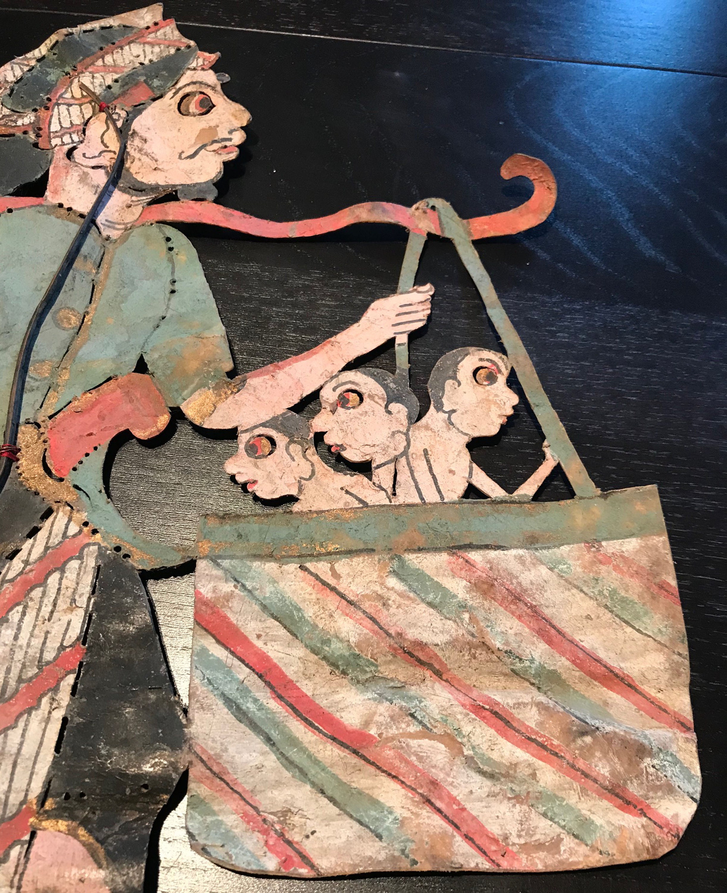 Vintage Wayang Kulit Puppet: Kibrajut Male Character, Java Indonesia - Etsy