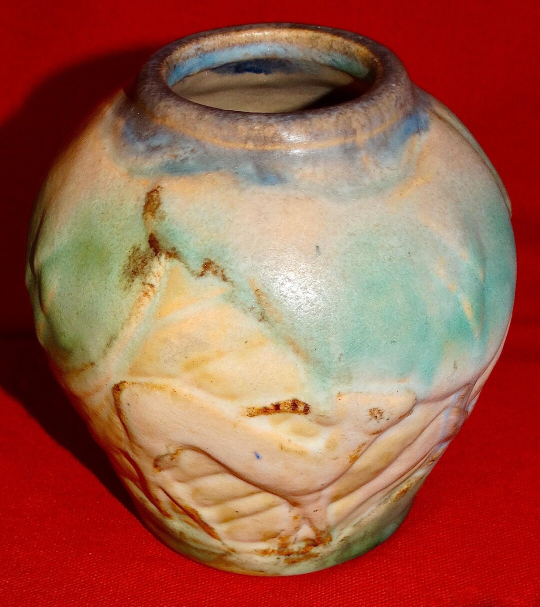 BOURNE DENBY: ‘danesby Ware’ ''FAUN” Shaped Vase in 'pastel Blue' C ...
