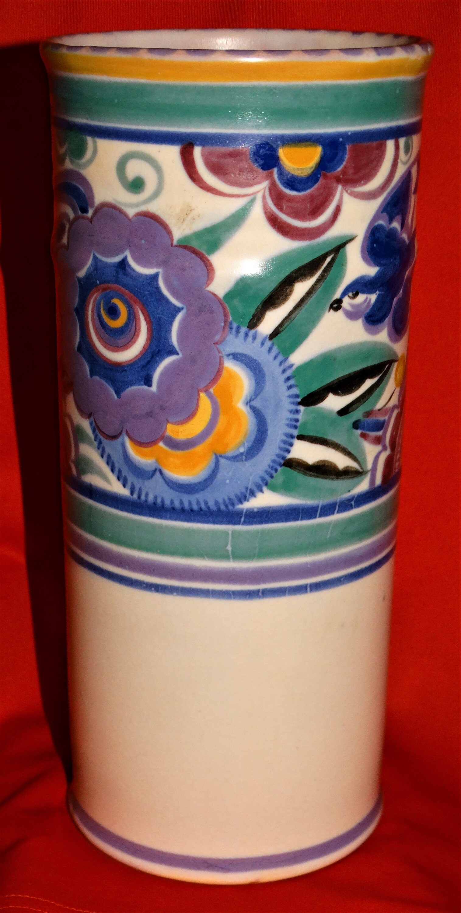 POOLE: Hand-thrown Cylindrical Vase Shape '207' - Etsy