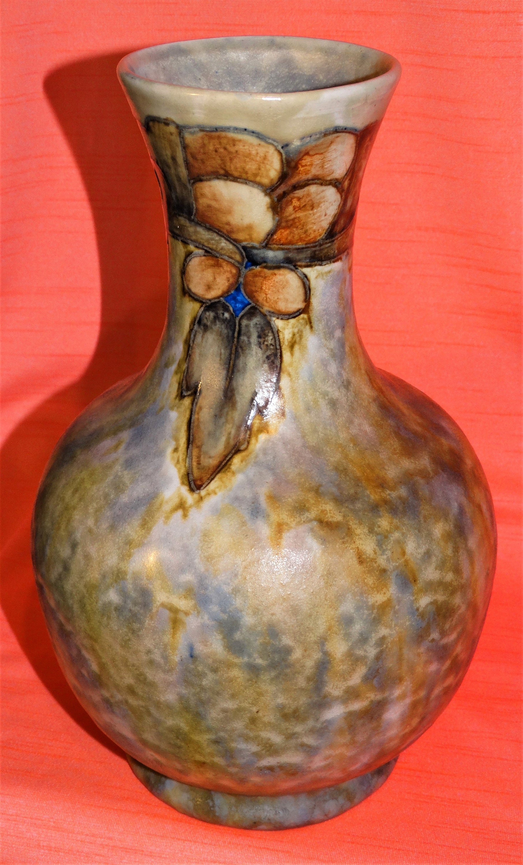 PEARL POTTERY: Tube-lined, Hand-painted Art Nouveau 'CRANSTON' Vase, C ...