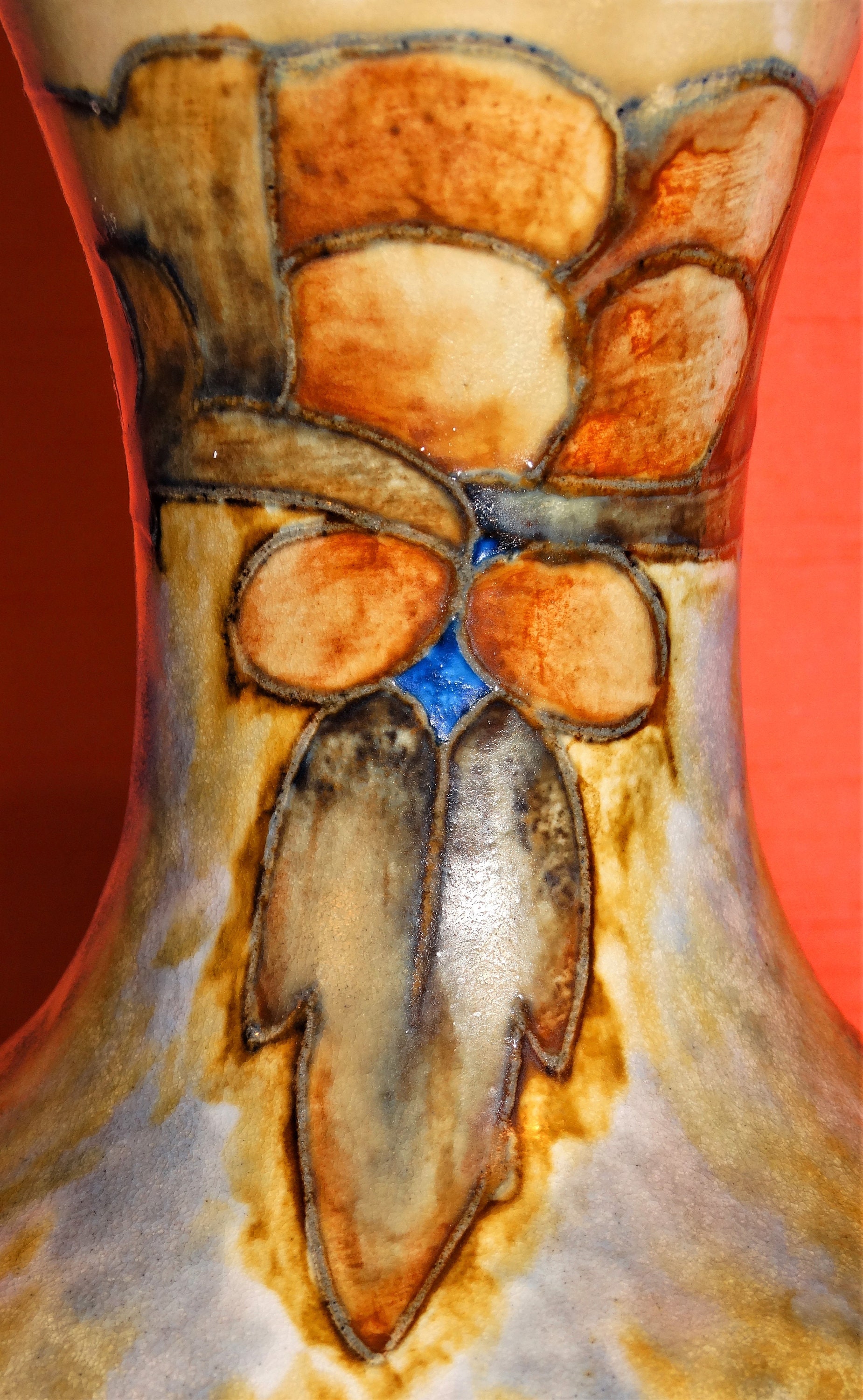 PEARL POTTERY: Tube-lined, Hand-painted Art Nouveau 'CRANSTON' Vase, C ...