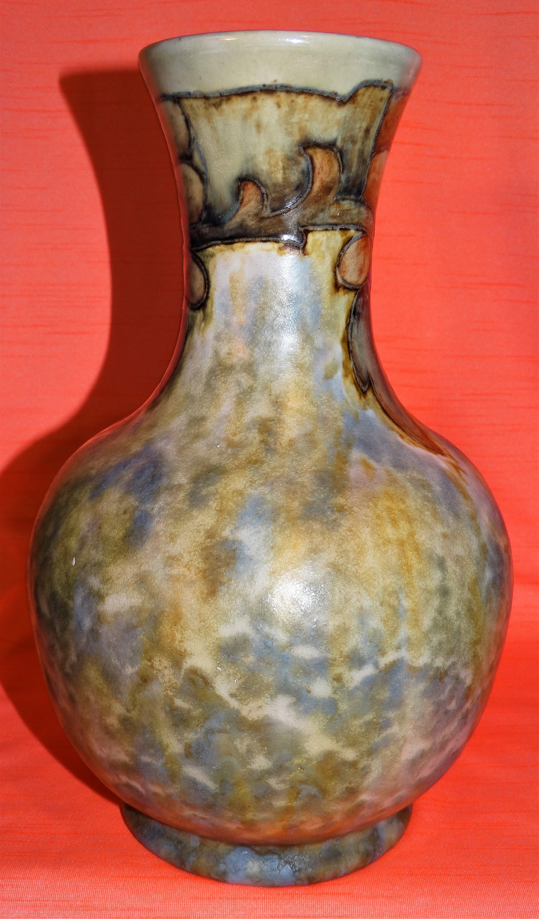 PEARL POTTERY: Tube-lined, Hand-painted Art Nouveau 'CRANSTON' Vase, C ...