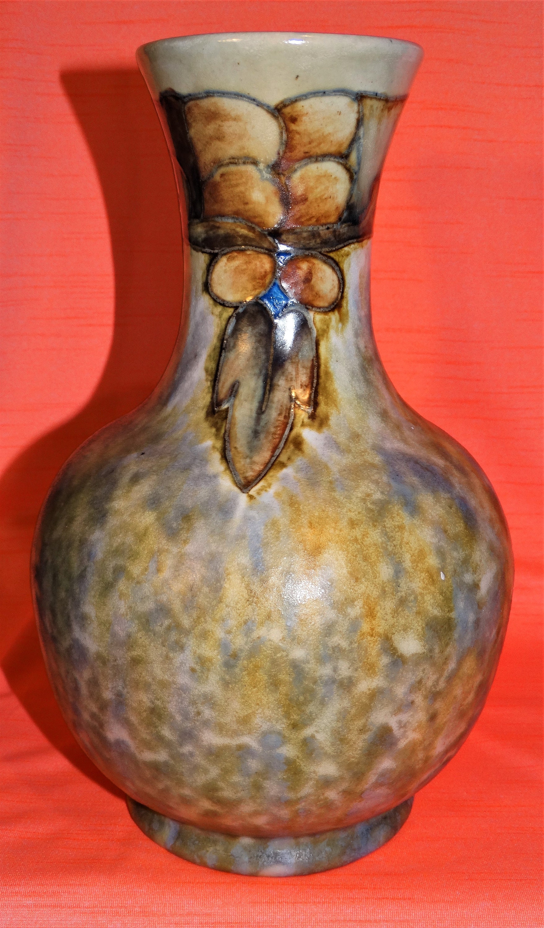 PEARL POTTERY: Tube-lined, Hand-painted Art Nouveau 'CRANSTON' Vase, C ...